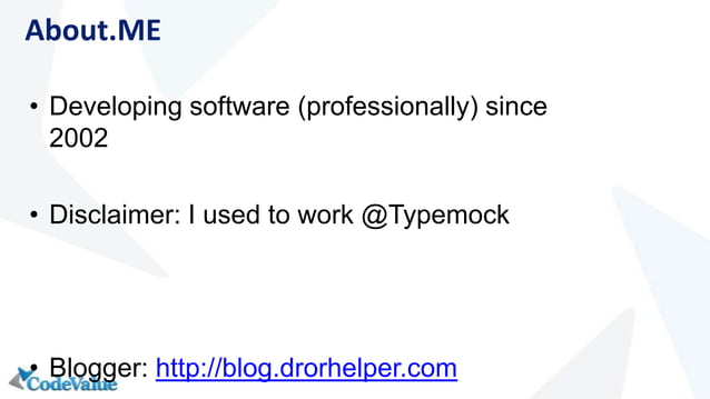 Battle of The Mocking Frameworks | PPT Battle of The Mocking Frameworks | PPT