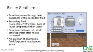North Dakota O&G Co-Generated Geothermal Power Potential | PPT