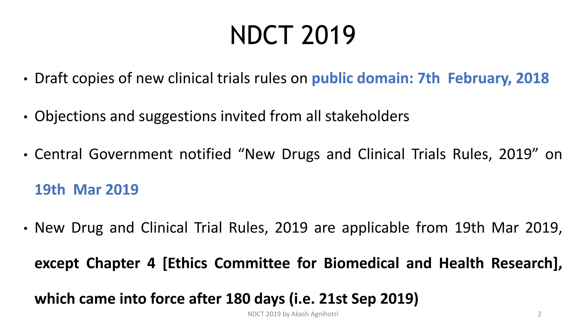 NDCT Rules, 2019: An Overview | New Drugs and Clinical Trial Rules 2019 ...