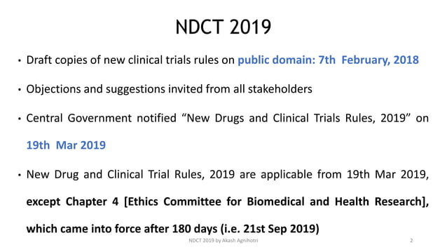 NDCT Rules, 2019: An Overview | New Drugs and Clinical Trial Rules 2019 ...