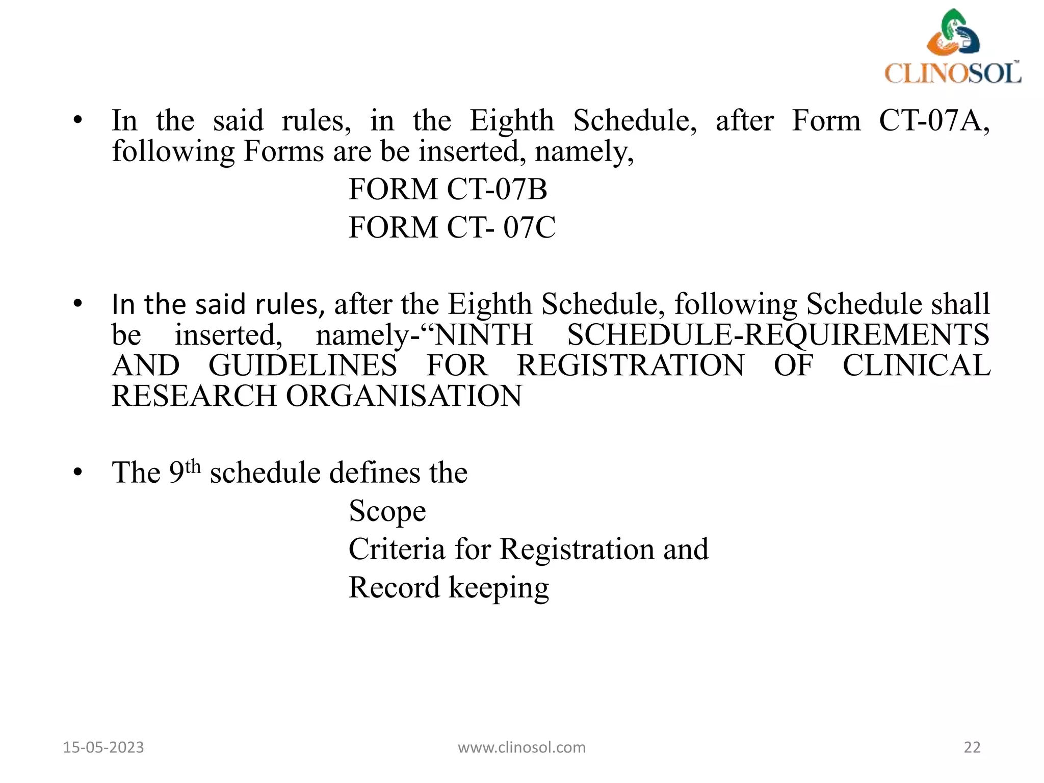 The New Drugs and Clinical Trials (Amendment) Rules, 2023. | PPTX