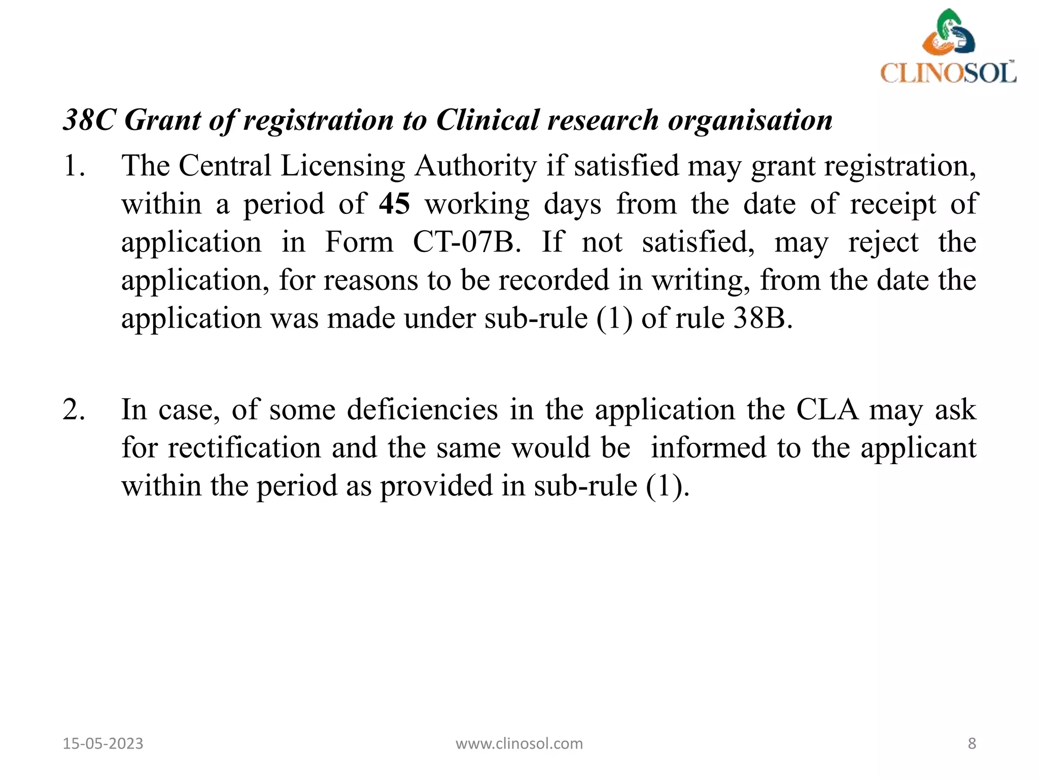 The New Drugs and Clinical Trials (Amendment) Rules, 2023. | PPTX