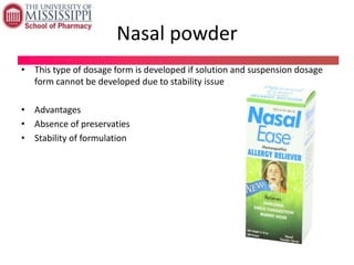 Nasal drug delivery system | PPTX | Lung and Respiratory Health ...