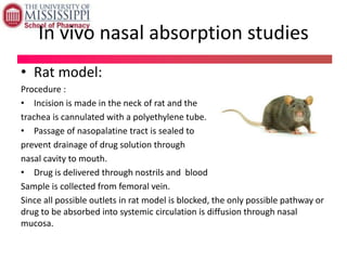 Nasal drug delivery system | PPTX