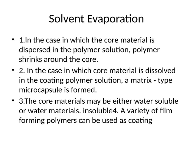 Methods Of Microencapsulation In Novel Drug Delivery System Pptx