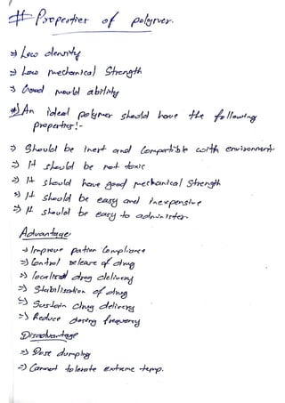 Novel drug delivery system NDDS | PDF