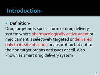 Targeted Drug Delivery system | PPTX
