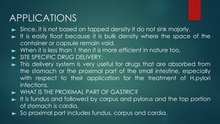 Novel Drug Delivery System GRDDS & Applications.pptx