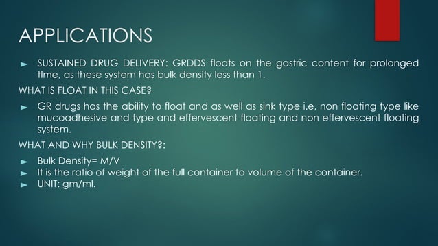 Novel Drug Delivery System GRDDS & Applications.pptx