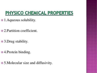 Ndds 3 PHYSIO-OCHEMICAL & BIOLOGICAL properties ppt | PPTX