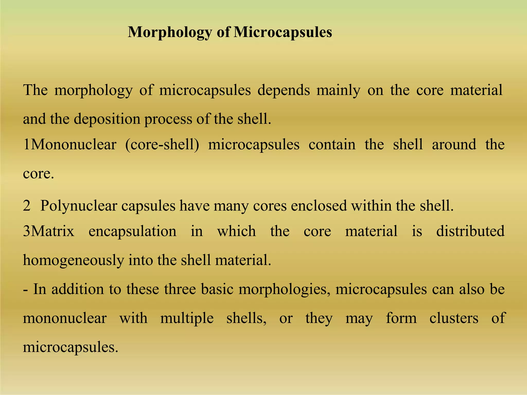 Ndds 4 MICROENCAPSULATION DRUG DELIVERY SYSTEM | PPTX