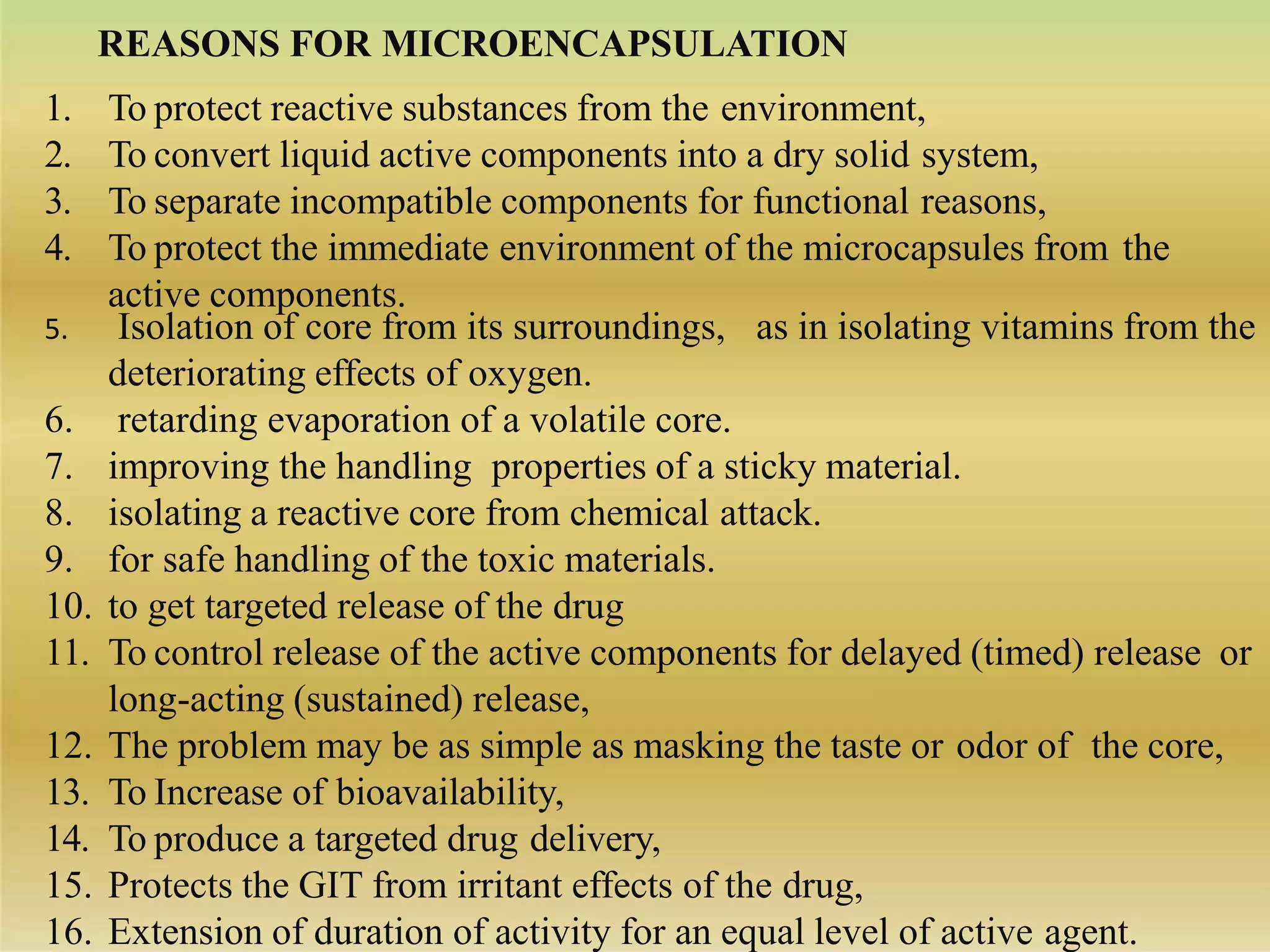 Ndds 4 MICROENCAPSULATION DRUG DELIVERY SYSTEM | PPTX