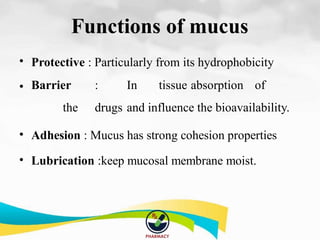 Ndds 5 MUCOADHESIVE DRUG DELIVERY SYSTEM ppt | PPT