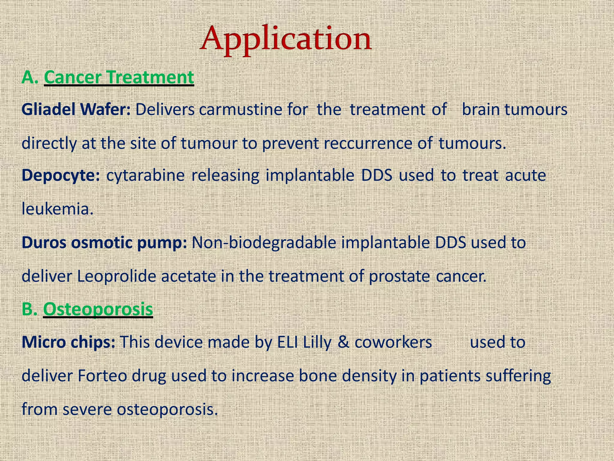 Ndds 6 Implantable Drug Delivery System | PPTX