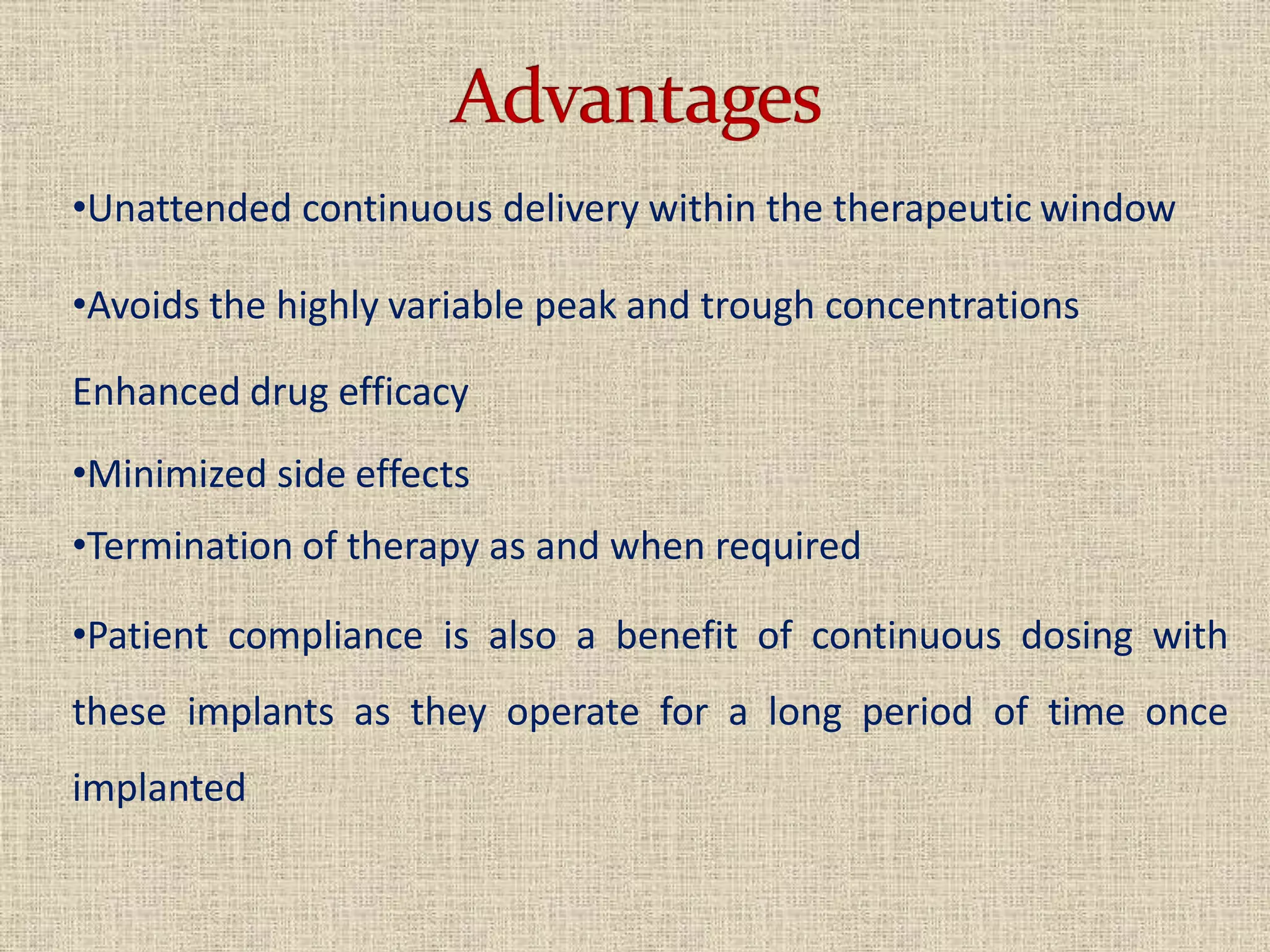 Ndds 6 Implantable Drug Delivery System | PPTX