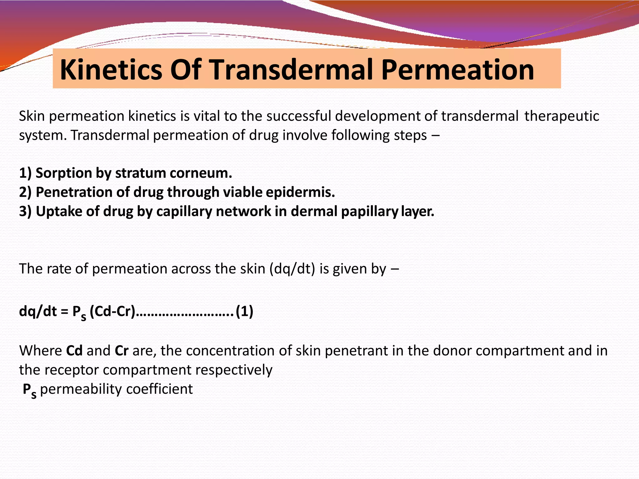 Ndds 7 Transdermal Drug Delivery System | PPTX