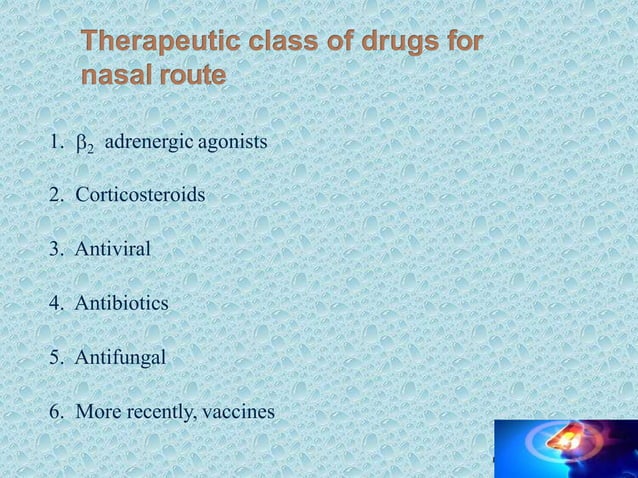 Ndds 9 Nasal Drug Delivery System | PPTX