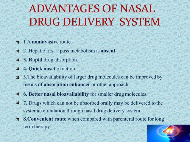 Ndds 9 Nasal Drug Delivery System | PPTX