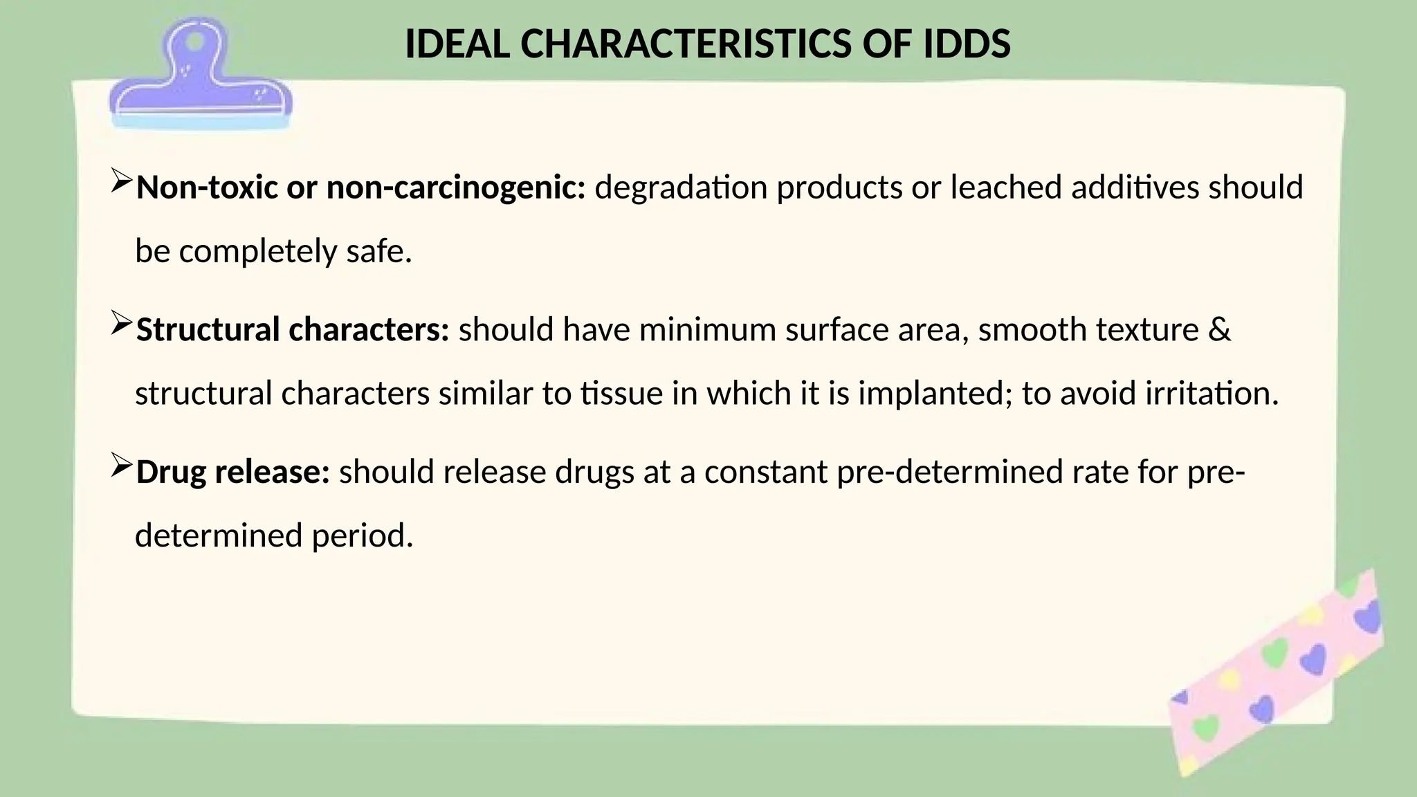 Implantable Drug Delivery System, Unit-II, BP704T: NDDS, Sem-VII, Final ...