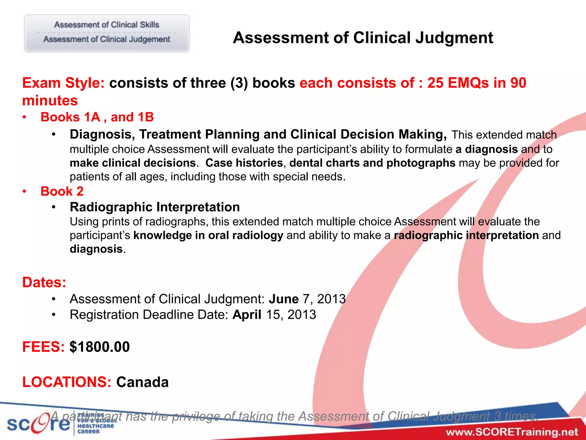 National Dental Examining Board of Canada - NDEB in a Glance | PPTX