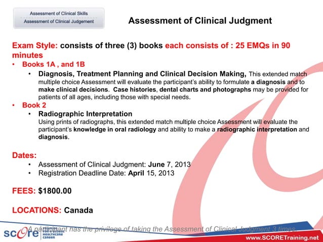 National Dental Examining Board of Canada - NDEB in a Glance | PPT
