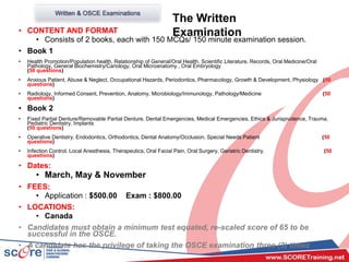 National Dental Examining Board of Canada - NDEB in a Glance | PPTX