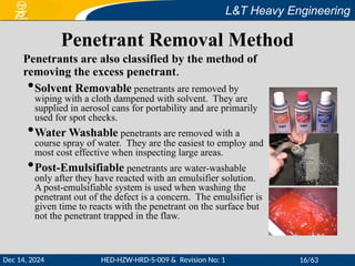 Non Destructive presentation Penetrant Testing | PPT