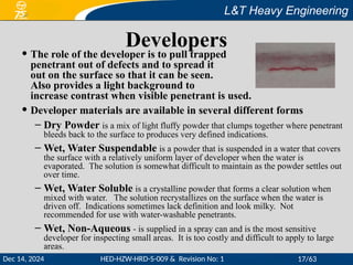Non Destructive presentation Penetrant Testing | PPT