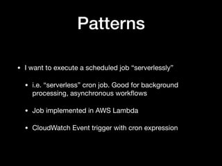 NDev Talk - Serverless Design Patterns | PDF