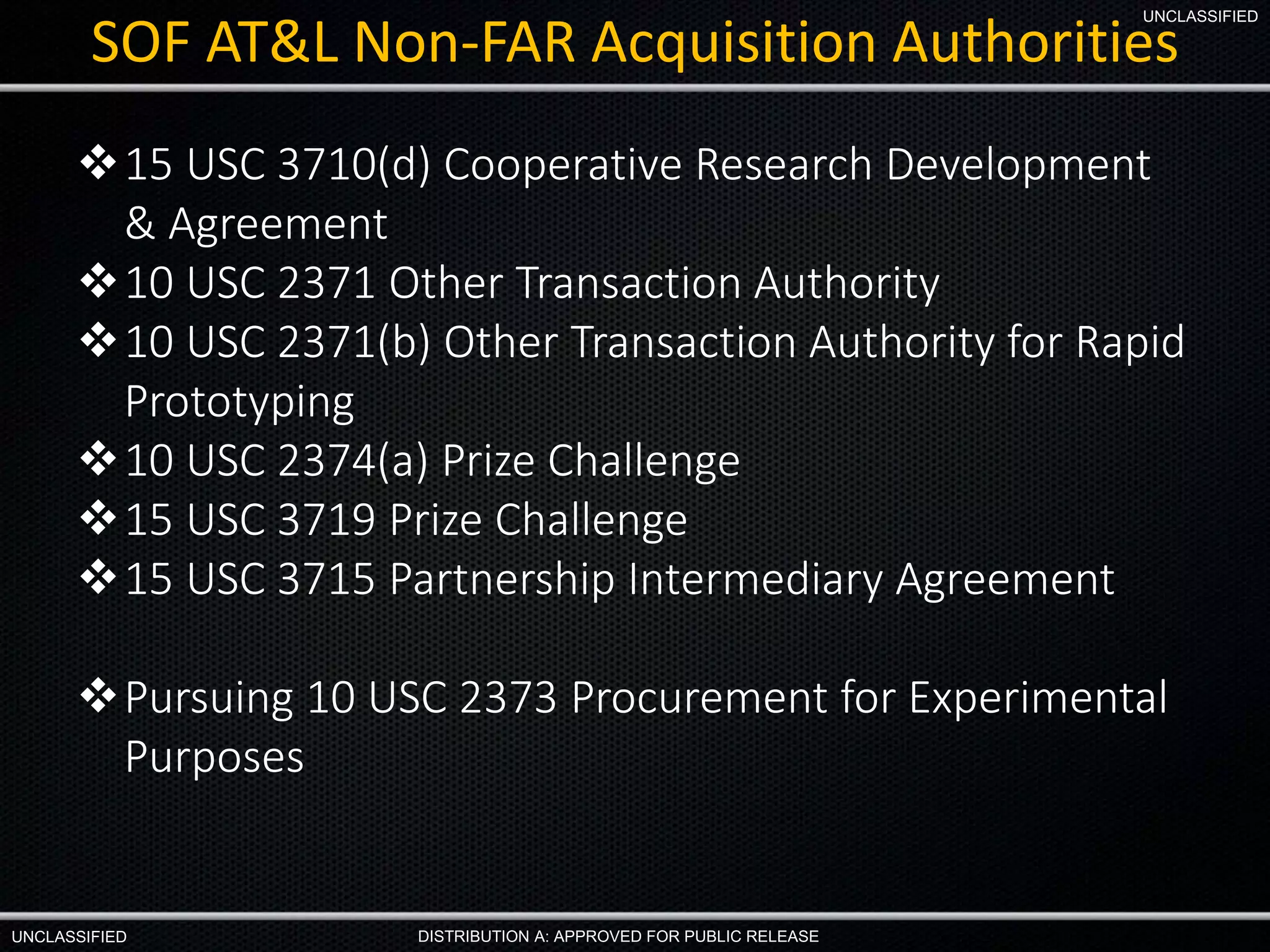 SOCOM Agile Acquisition | PDF