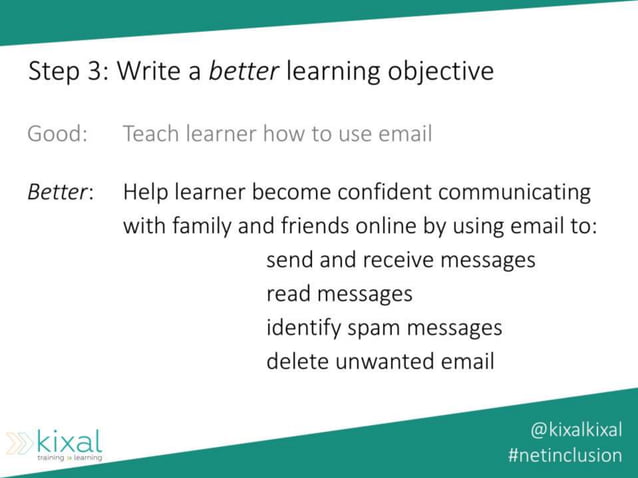 Writing Better Learning Objectives For Digital Literacy Instruction Ppt