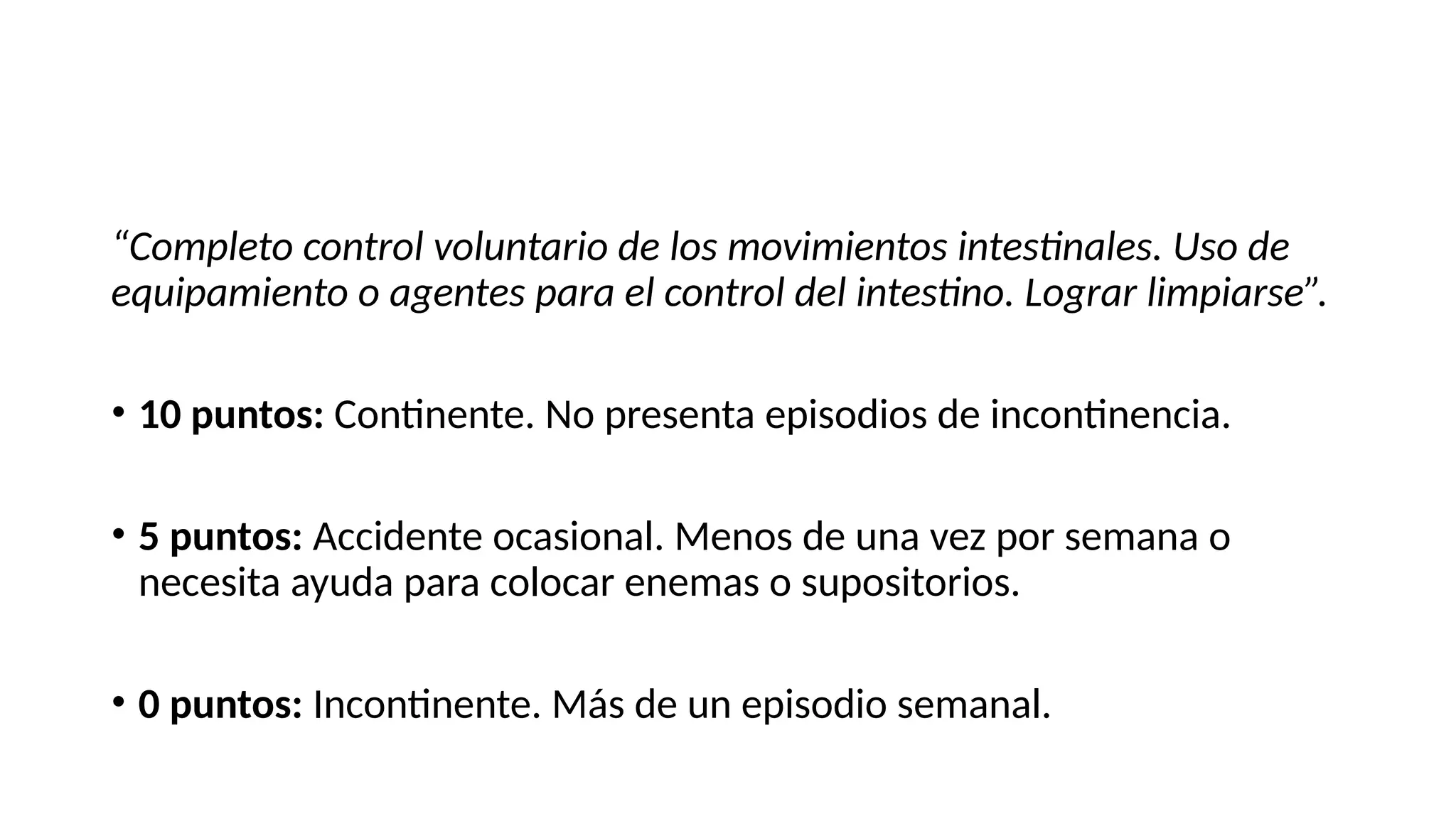 Índice de Barthel del adulto mayor escala | PPT