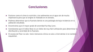 Indice de Dean. Fluorosis dental | PPTX