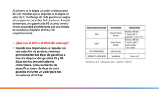 índice de octanaje para motor a gasolina | PPTX