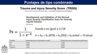 Índice de severidad en trauma | PPTX