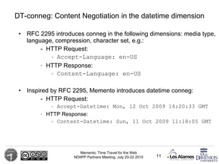 Memento: TimeGates, TimeBundles, and TimeMaps | PPT
