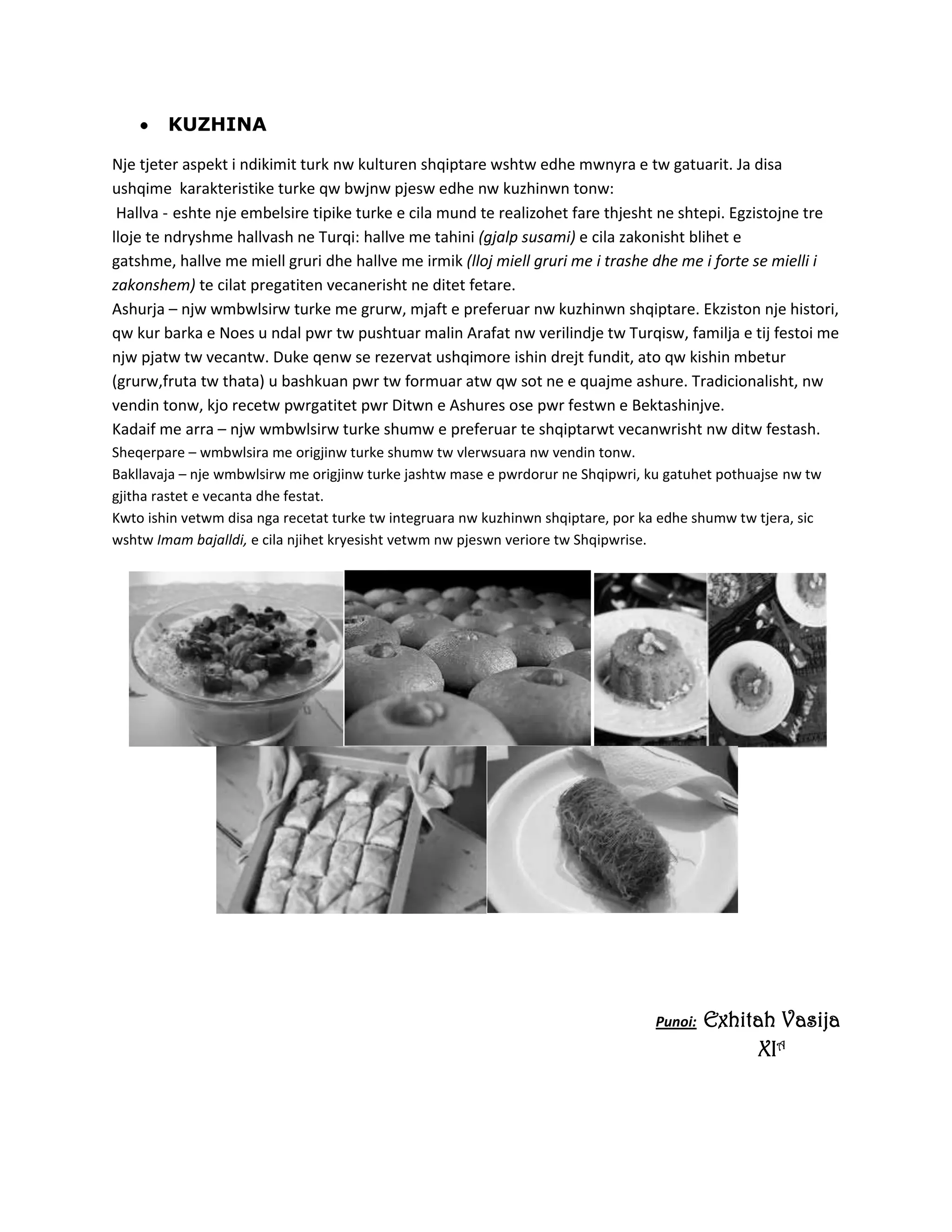 Ndikimi i kultures osmane ne kulturen shqiptare | DOCX