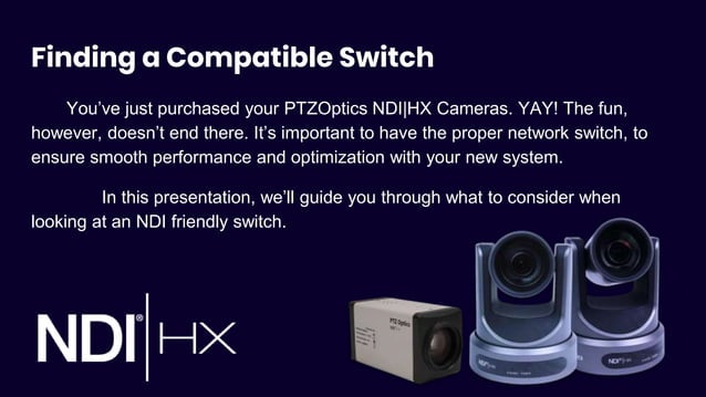 NDI network switch recommendations | PPTX