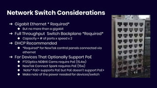 NDI network switch recommendations | PPTX