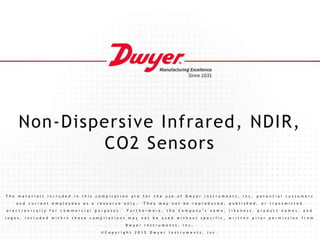 Non-Dispersive Infrared, NDIR, CO2 Sensors | PPTX