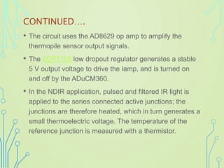 Ndir gas sensing circuit | PPTX