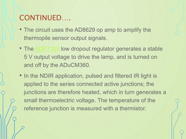 Ndir gas sensing circuit | PPTX | Consumer Electronics | Technology ...