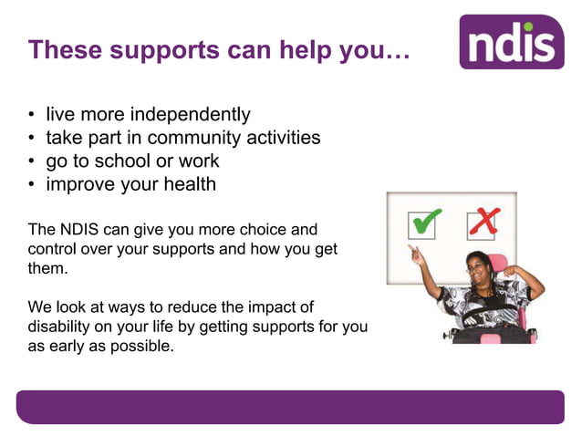 Ndis easy-english-presentation- | PPTX | Government Support and Welfare | Financial Assistance