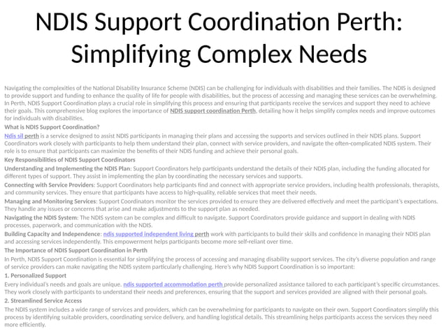NDIS Support Coordination Perth Simplifying Complex Needs.pptx