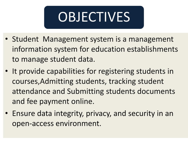 Student Management System best PPT | PPTX | Computing | Technology ...