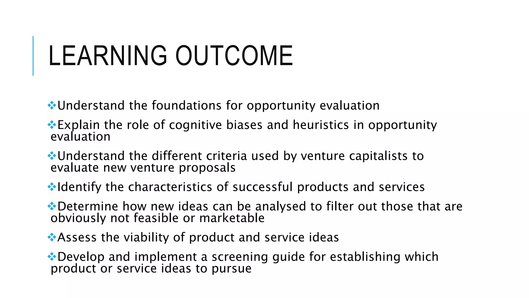 NDLOVU-OPPORTUNITY RECOGNITION AND EVALUATION.pptx