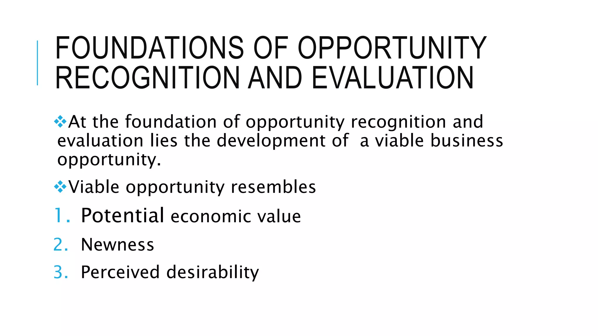 NDLOVU-OPPORTUNITY RECOGNITION AND EVALUATION.pptx