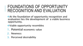 NDLOVU-OPPORTUNITY RECOGNITION AND EVALUATION.pptx