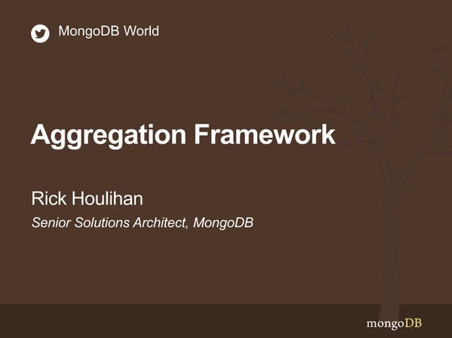 The Aggregation Framework | PPT