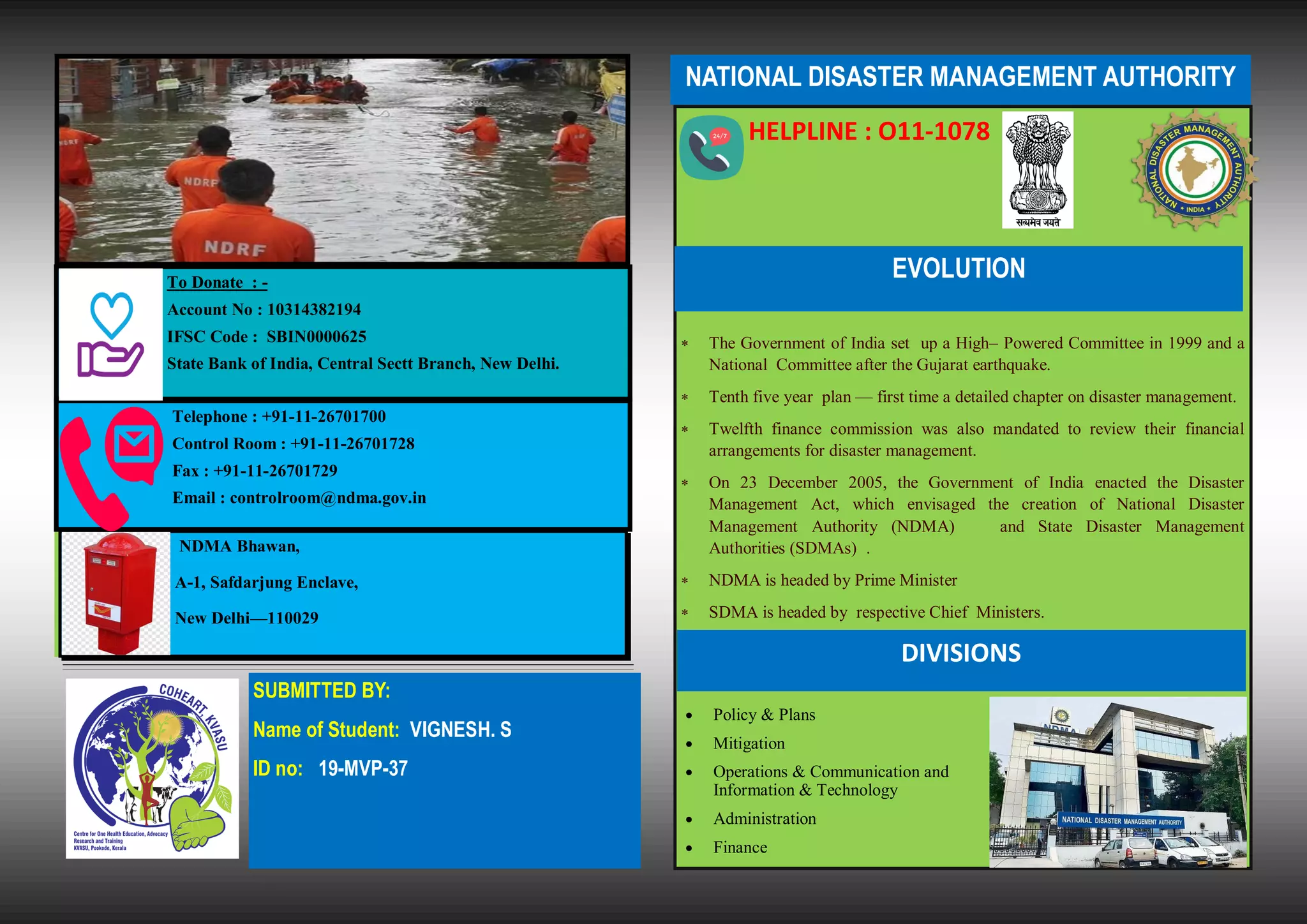 National Disaster Management Authority- INDIA | PDF